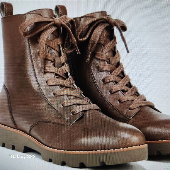 Vionic | Shoes | Vionic Lani Combat Style Boots Nib Leather Size | Poshmark
